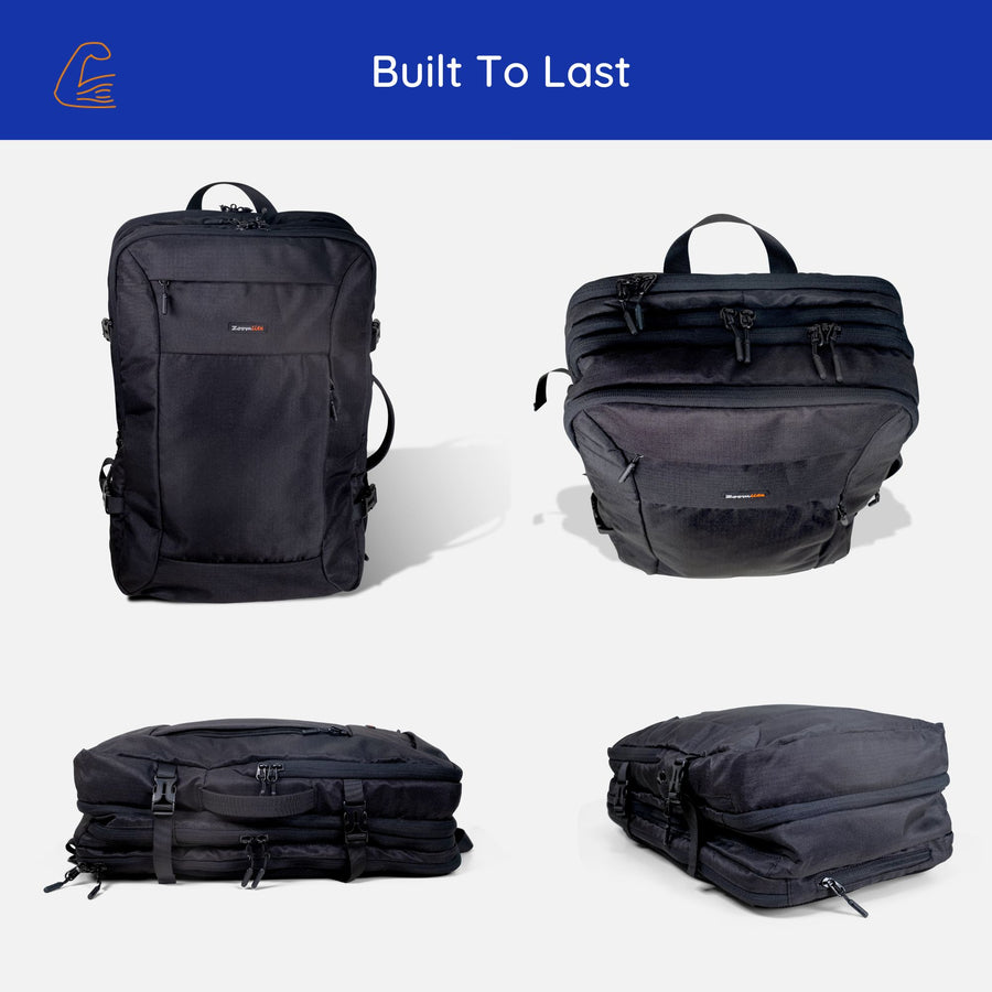 Travel Backpack | Carry-on Backpack | Pack Like a Suitcase - Zoomlite
